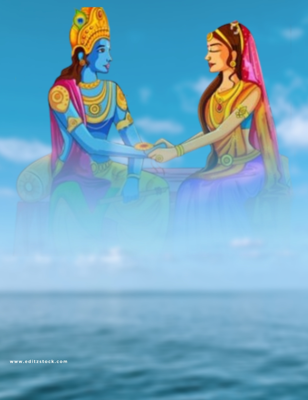 Krishna Rakshabandhan editing background