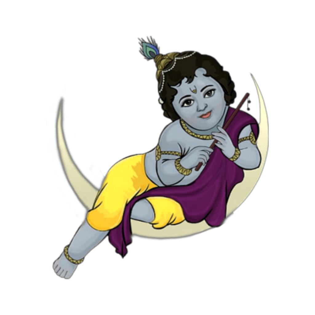 Krishna cartoon png for Janmashtami