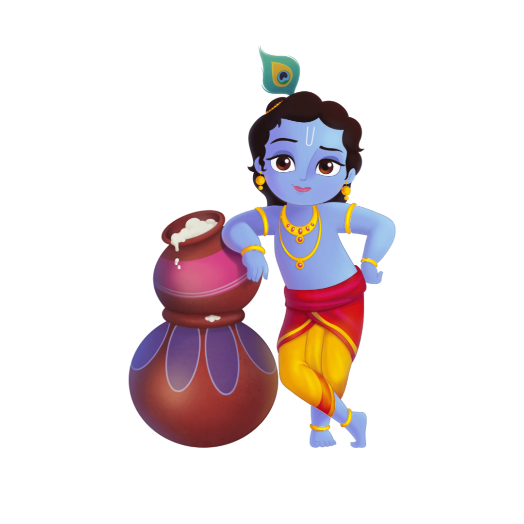 Makhan chor little krishna png