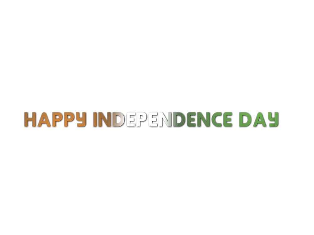 Happy independence day text png image