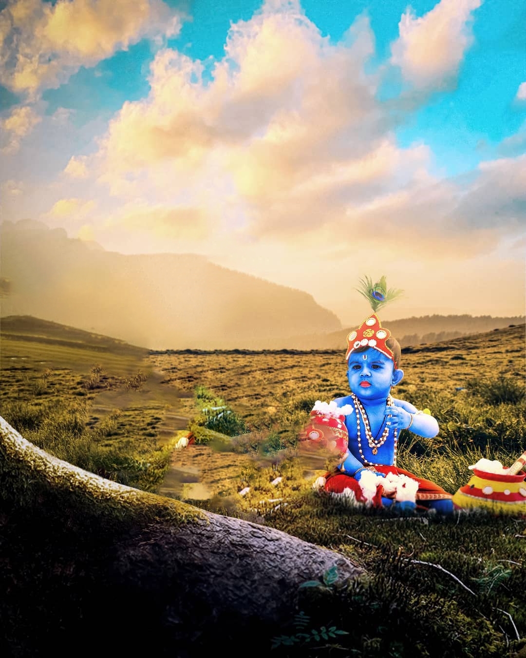 Krishna Janmashtami Editing Background