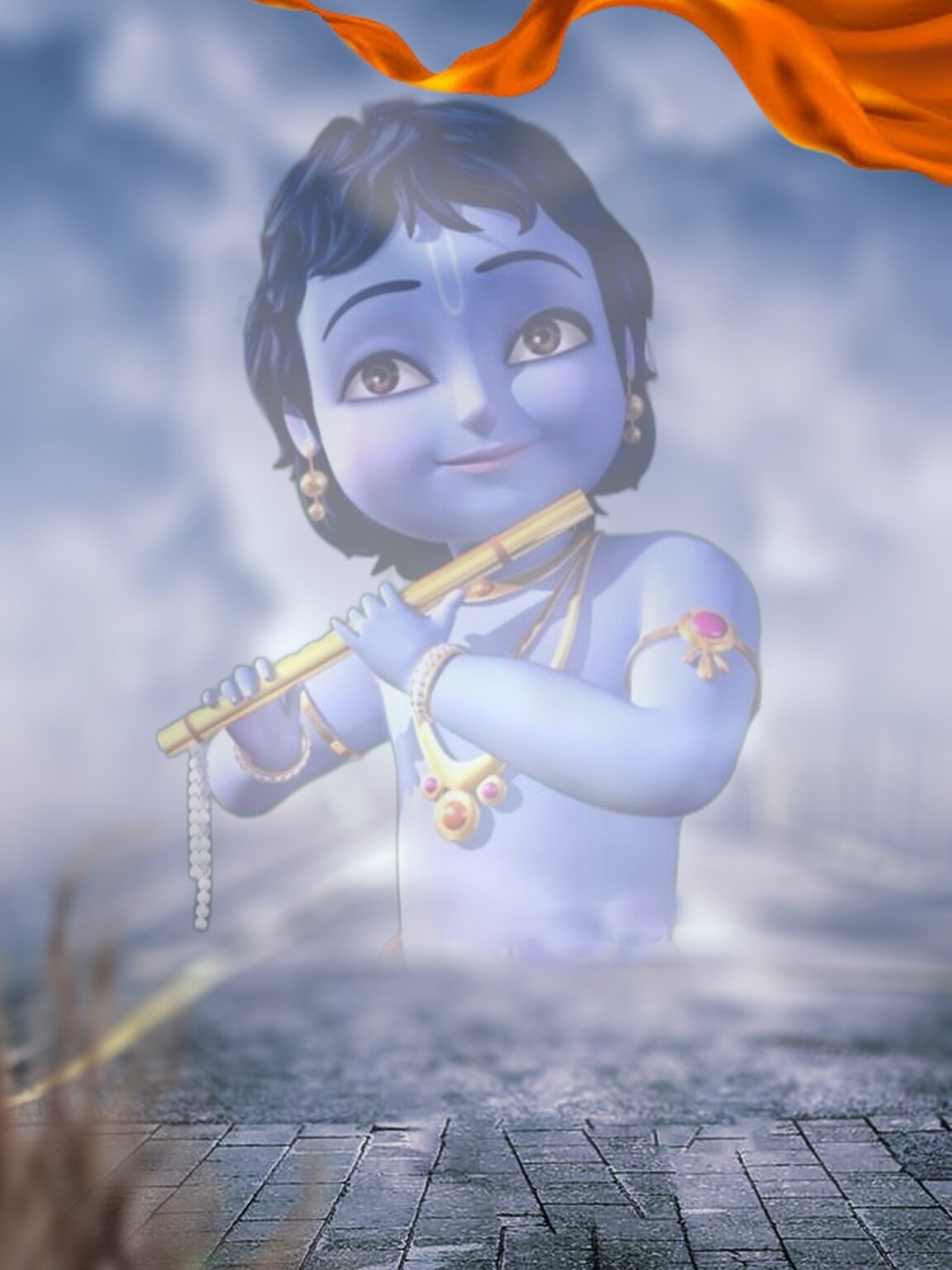Hd Krishna janmashtami editing background