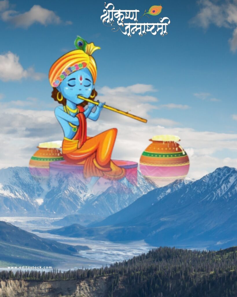 Little Krishna Editing Background