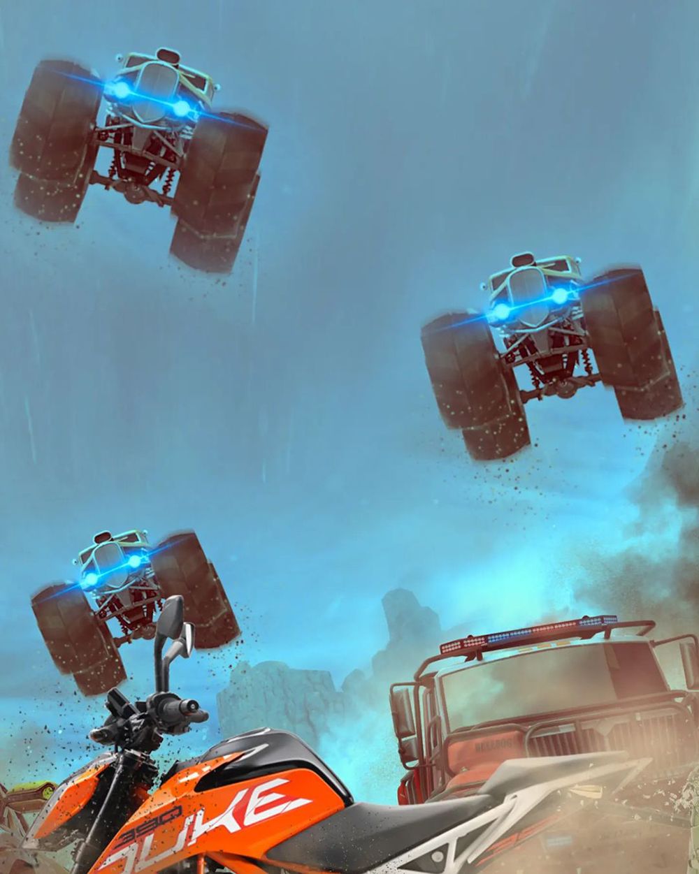 Action poster editing background