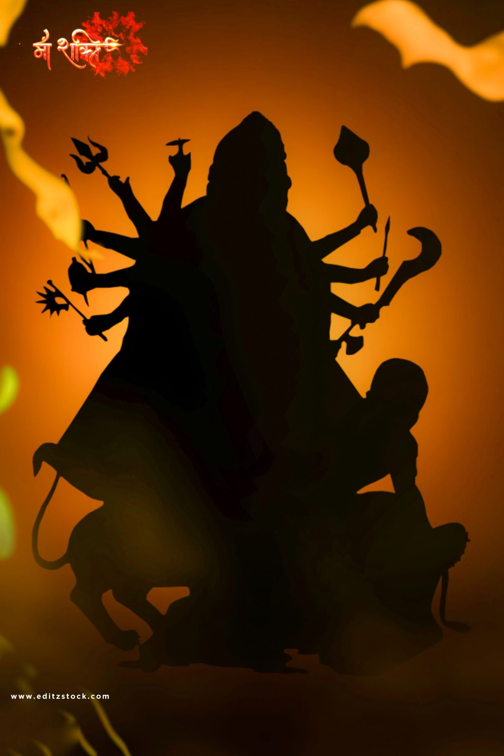 Navdurga navratri editing background