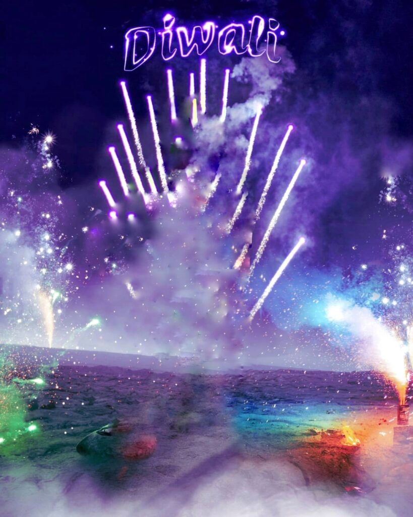 Diwali poster editing background