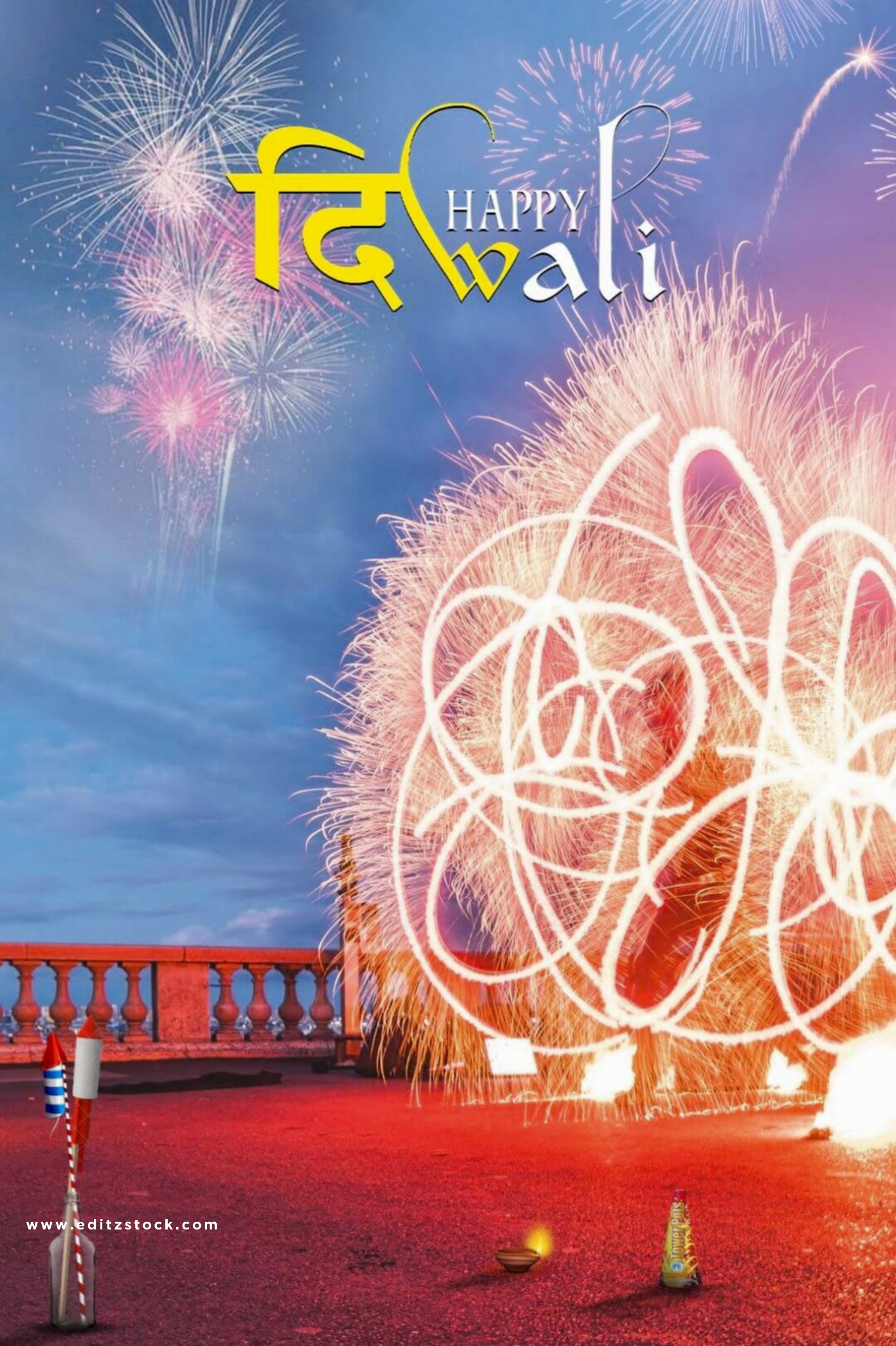 Happy hd Diwali editing background