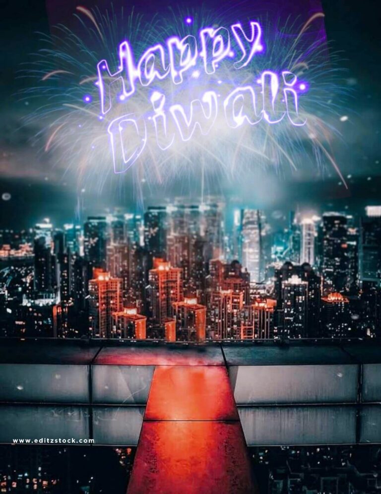 Diwali Sky Lanterns-Editing Background