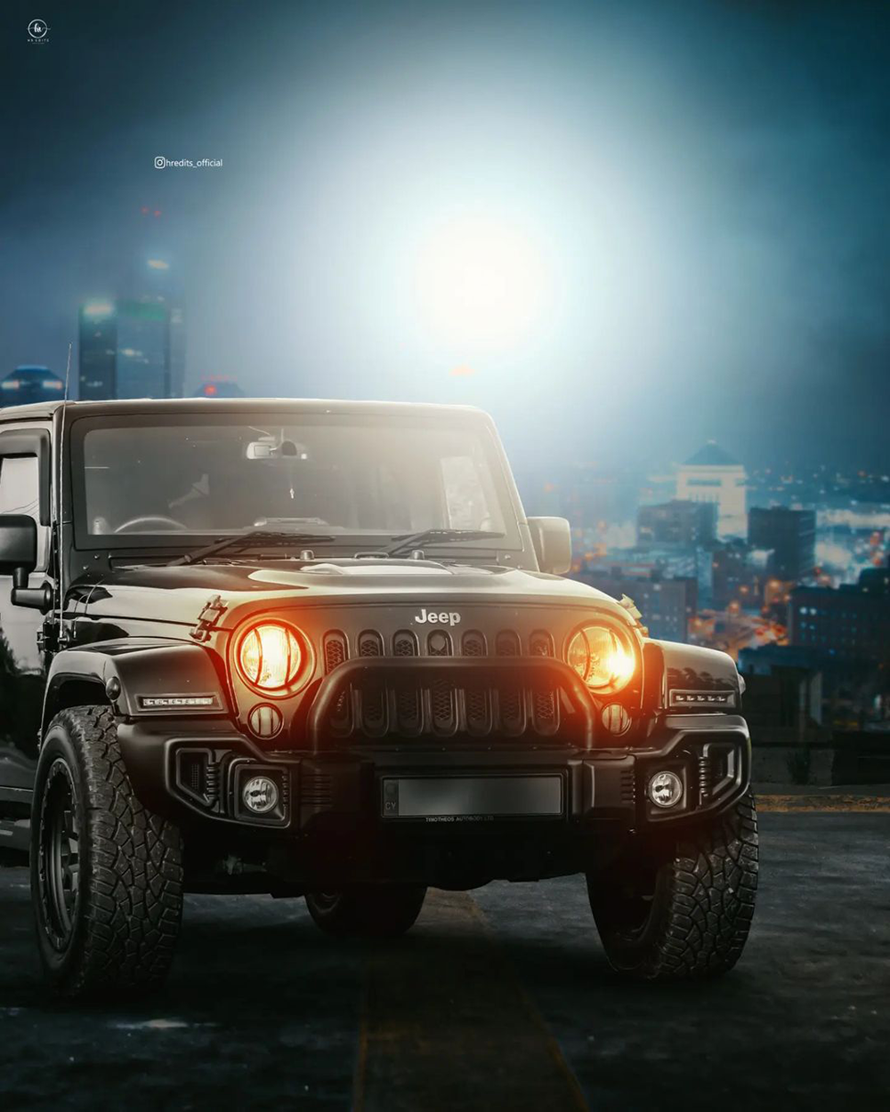 Jeep poster photo editing background