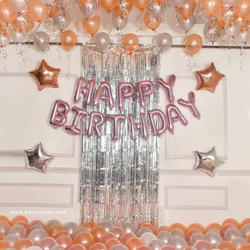 Online birthday editing background