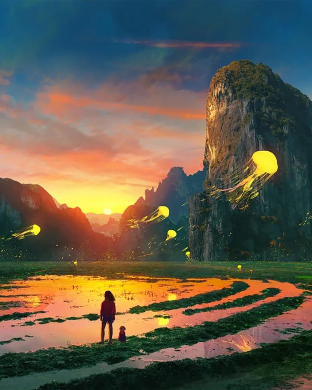 Sun set editing background hd