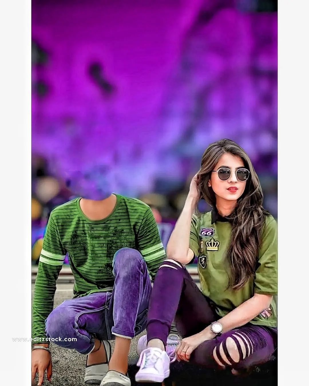 Face cut cb background