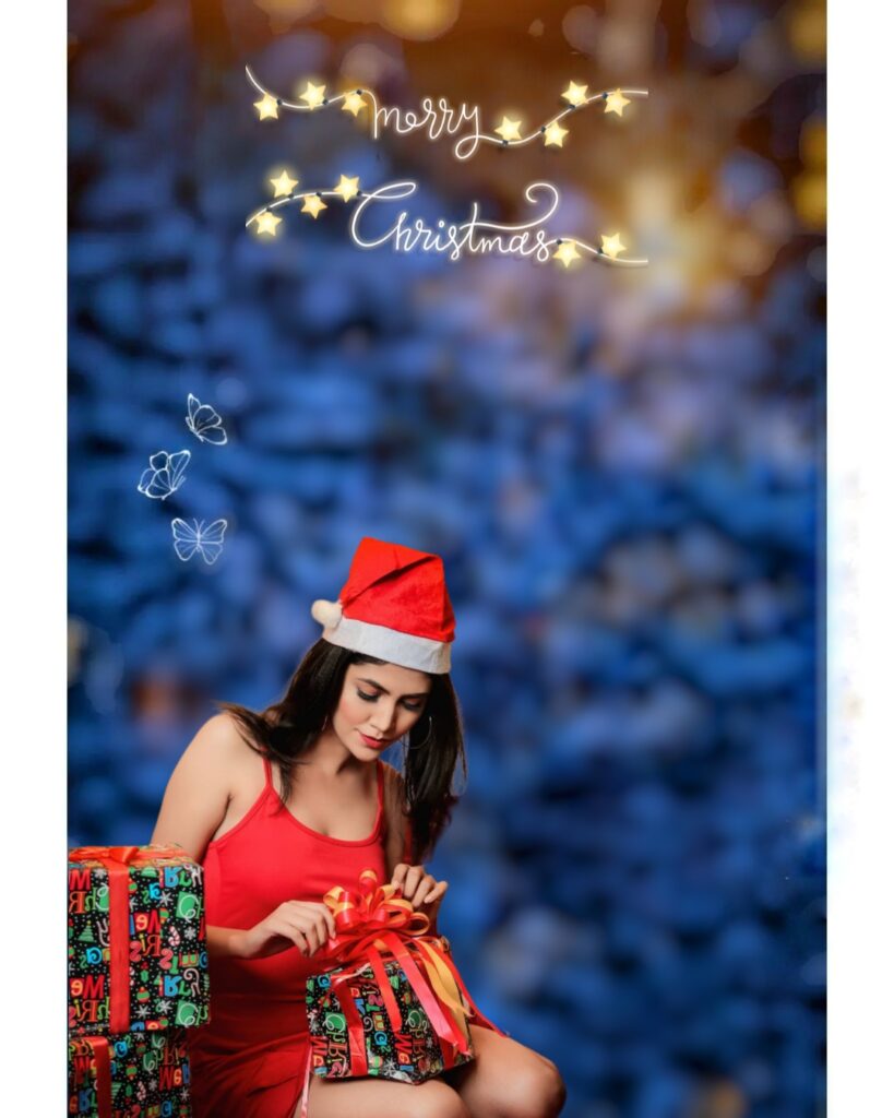 Merry christmas cb photo editing background