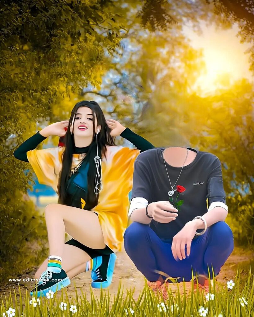 Face cut girl cb background free download