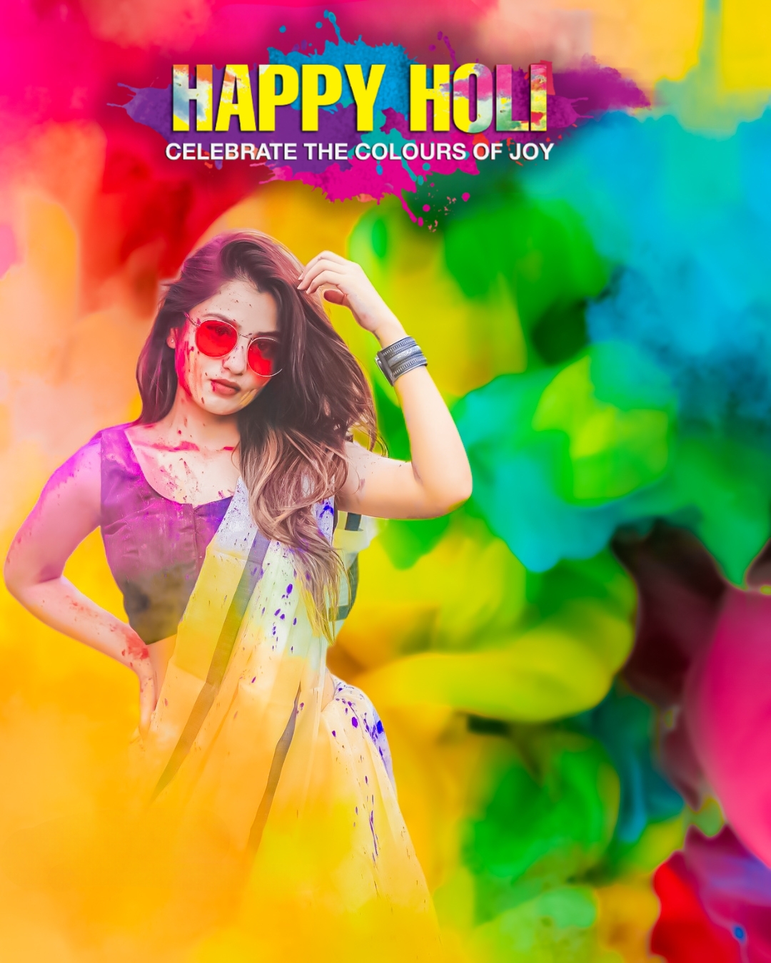 Holi Girl Photo Editing Background Download