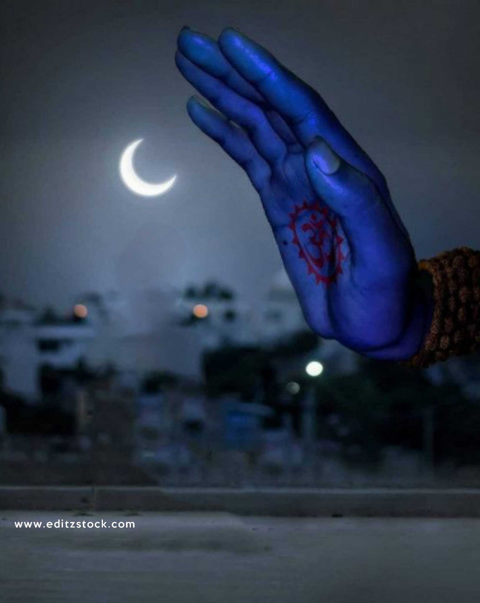 Mahadev hand editing background