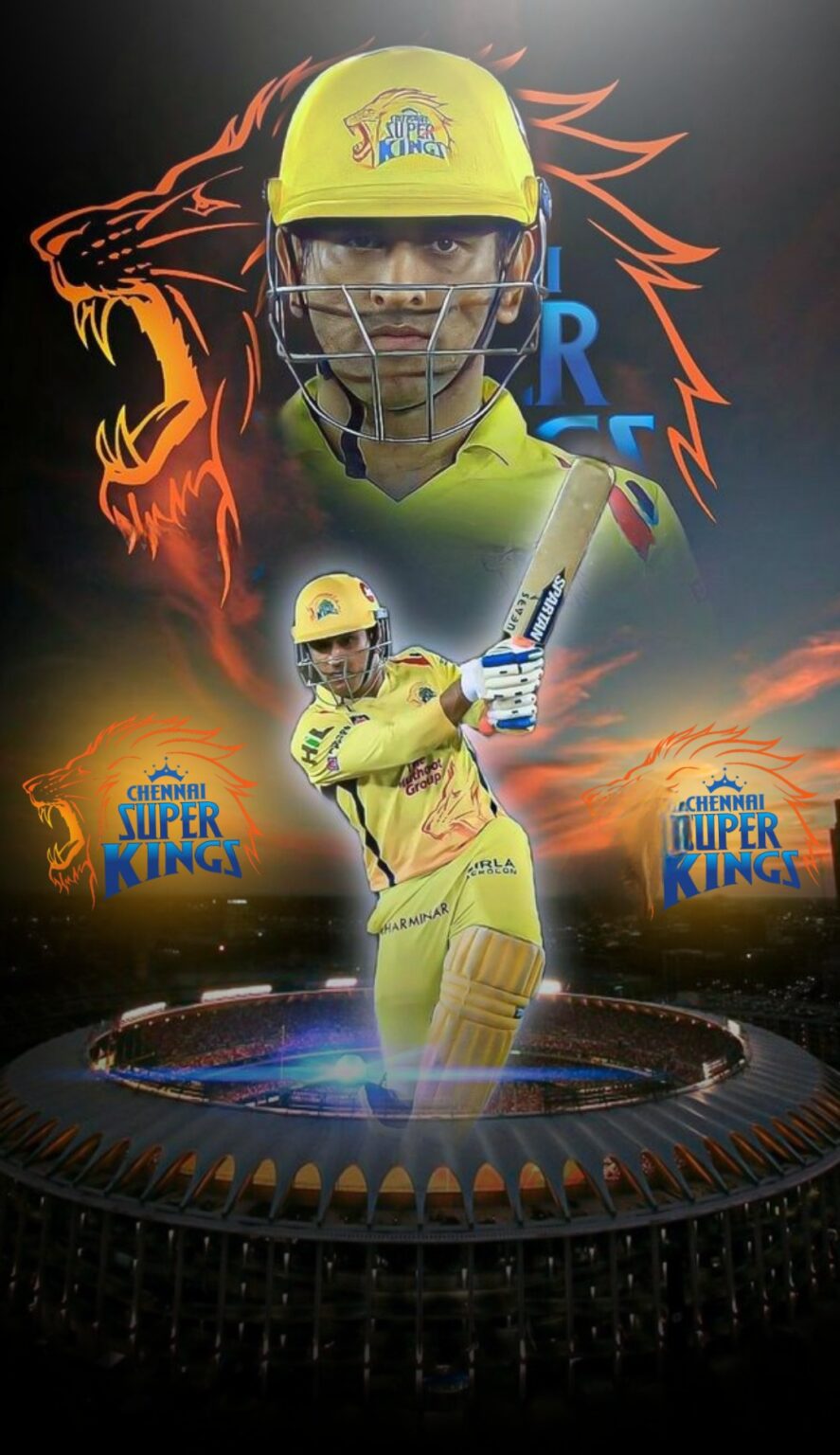 Csk ipl Dhoni Fan Wallpaper Background