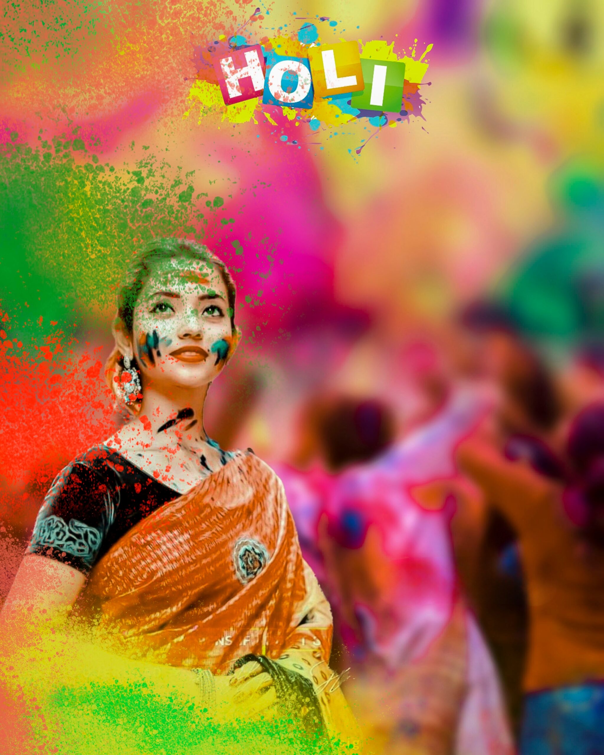 Holi Girl Editing Background Hd Free