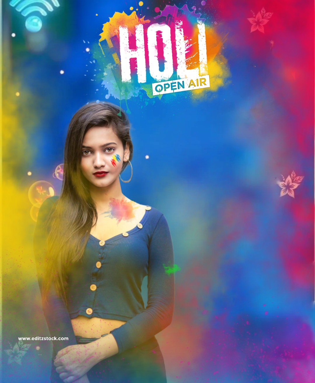 Holi Hd Background Picsart Girl