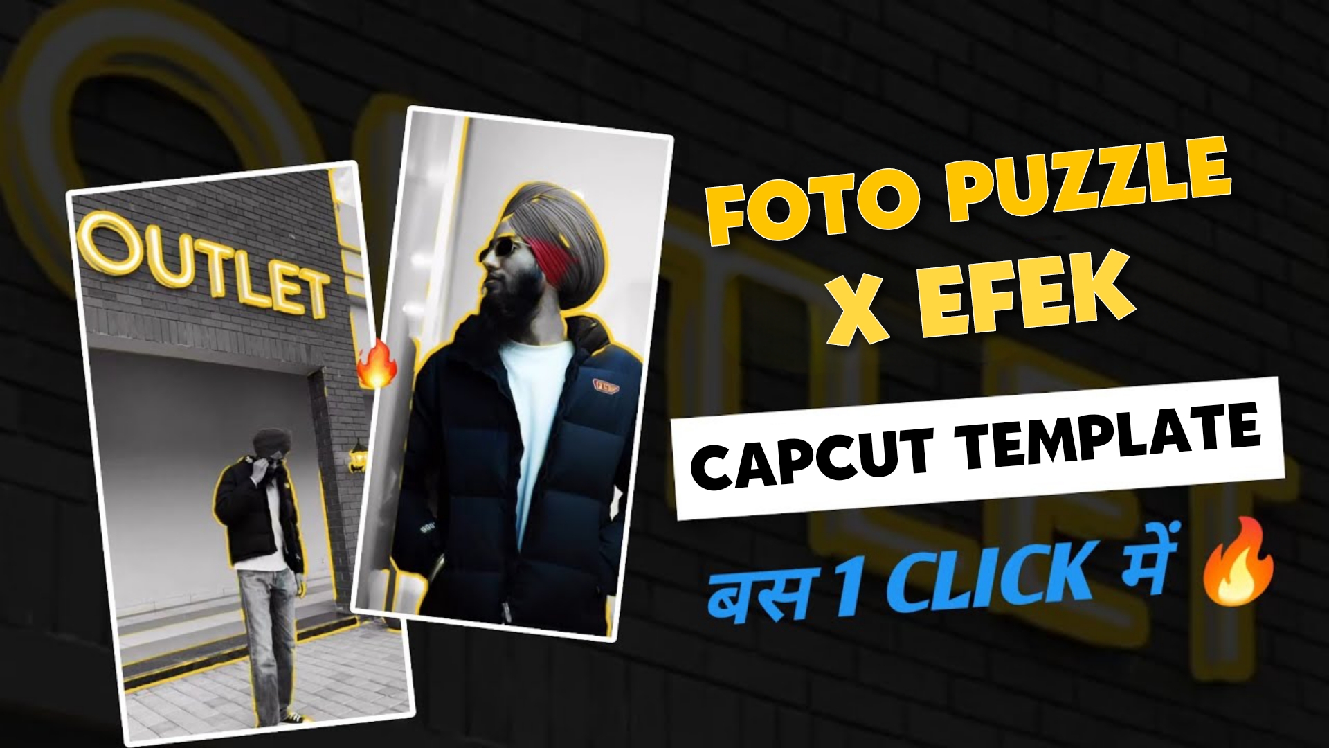 Foto Puzzle X Efek Capcut Template Free 2023