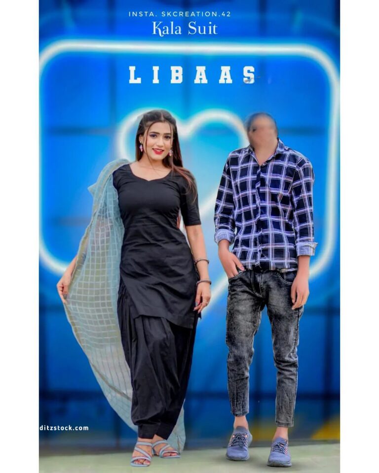 Libaas free cb backgrounds Kala Suit