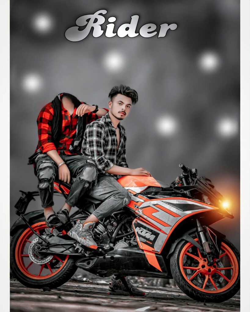 Rider background for editing