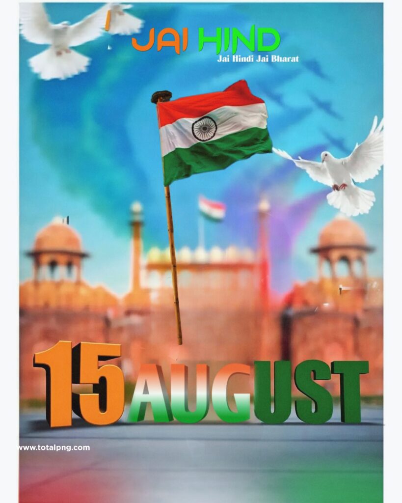 Independence Day 15 August Red Fort Background Free