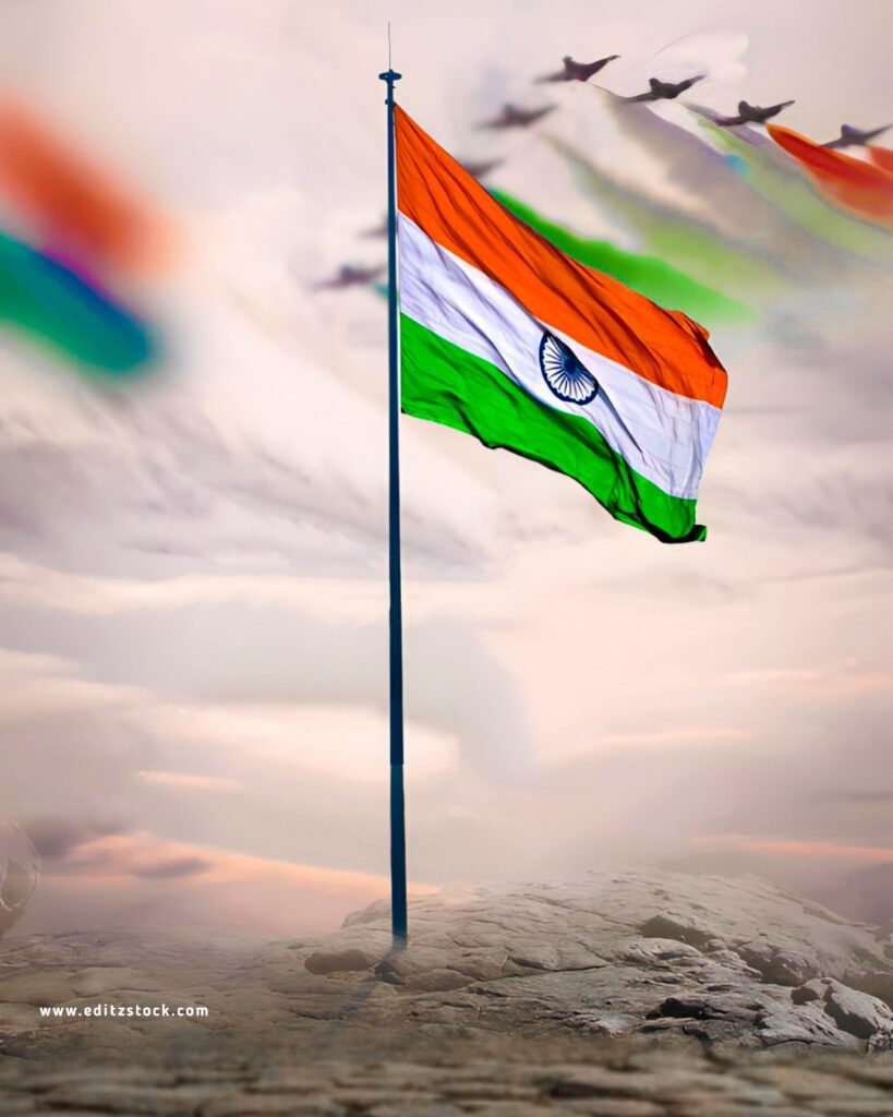 Indian flag editing background