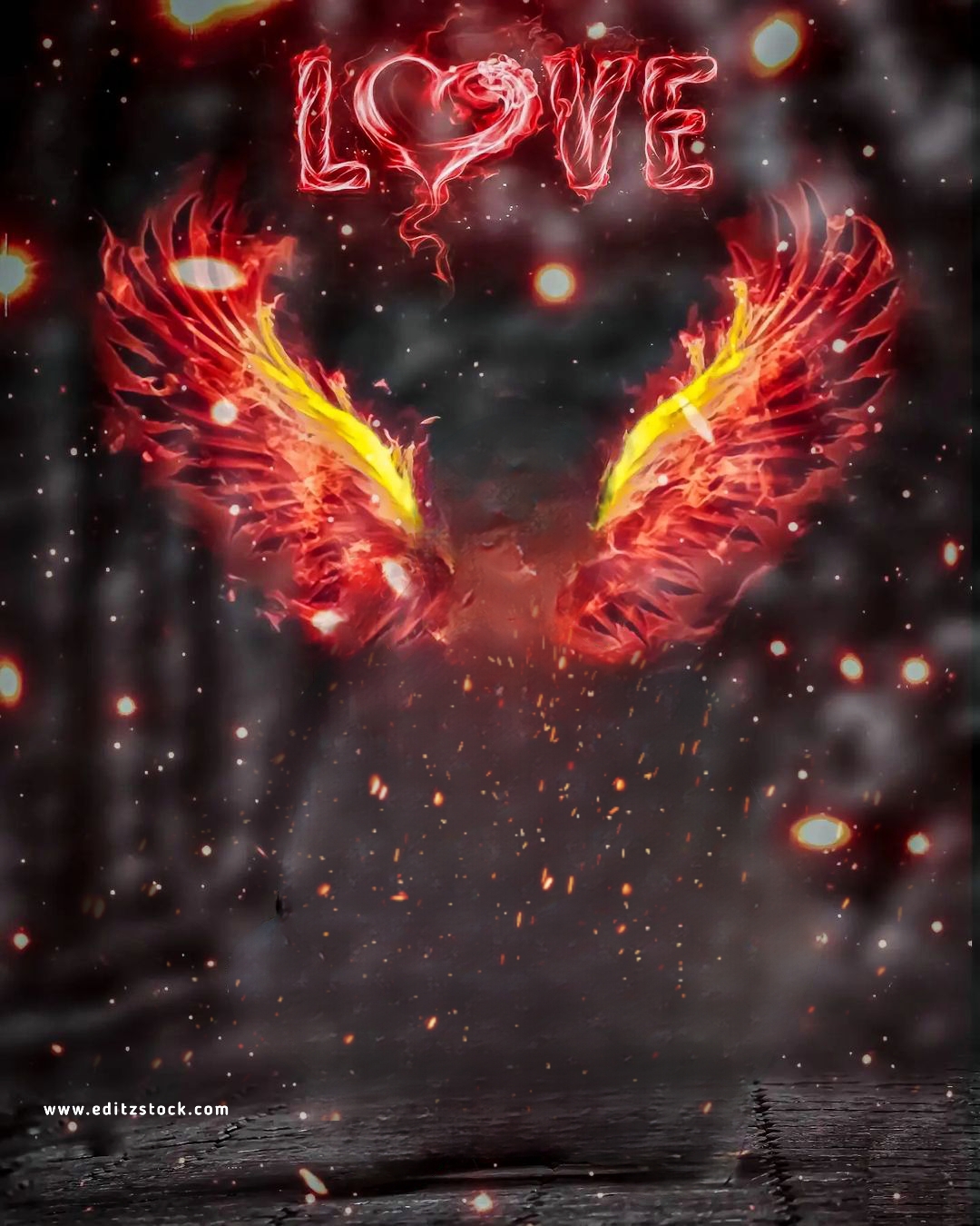 Fire Wing cb background hd images for photoshop editing