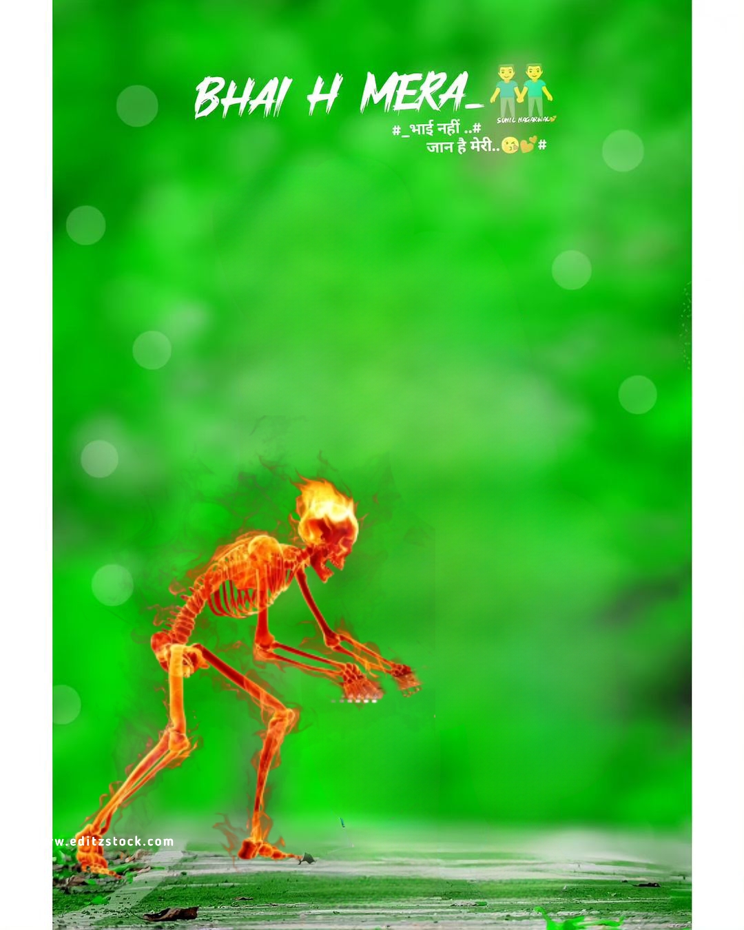 Fire skull cb background hd images for mobile editing