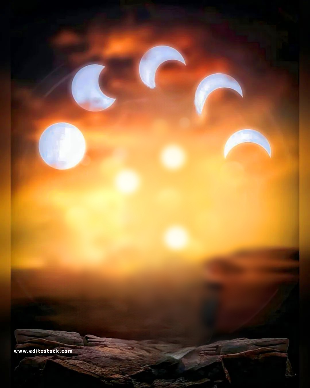 Moon Phase Free Background For Editing